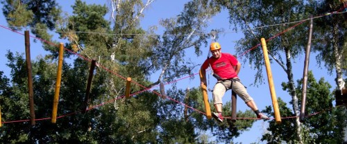 High rope park in trees - PARKTROPA Adventure Builders