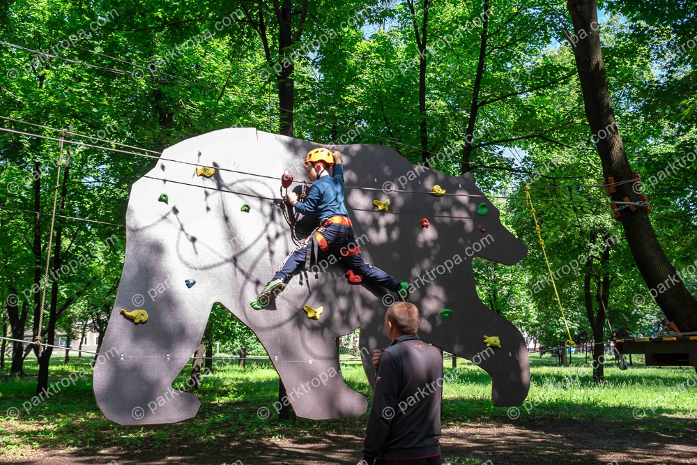 Rope park for the city park in Dobropillya - PARKTROPA Adventure Builders